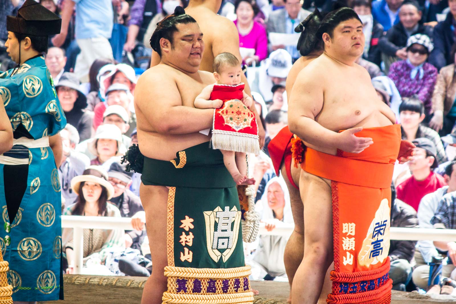 Sumo tournament at Yasukuni Shrine, Tokyo, Japan