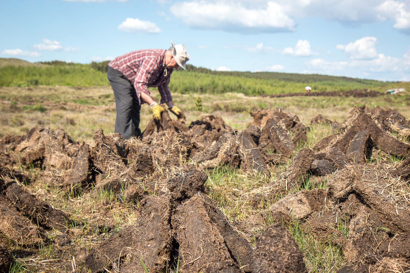 Irish turf farming and peat bogs