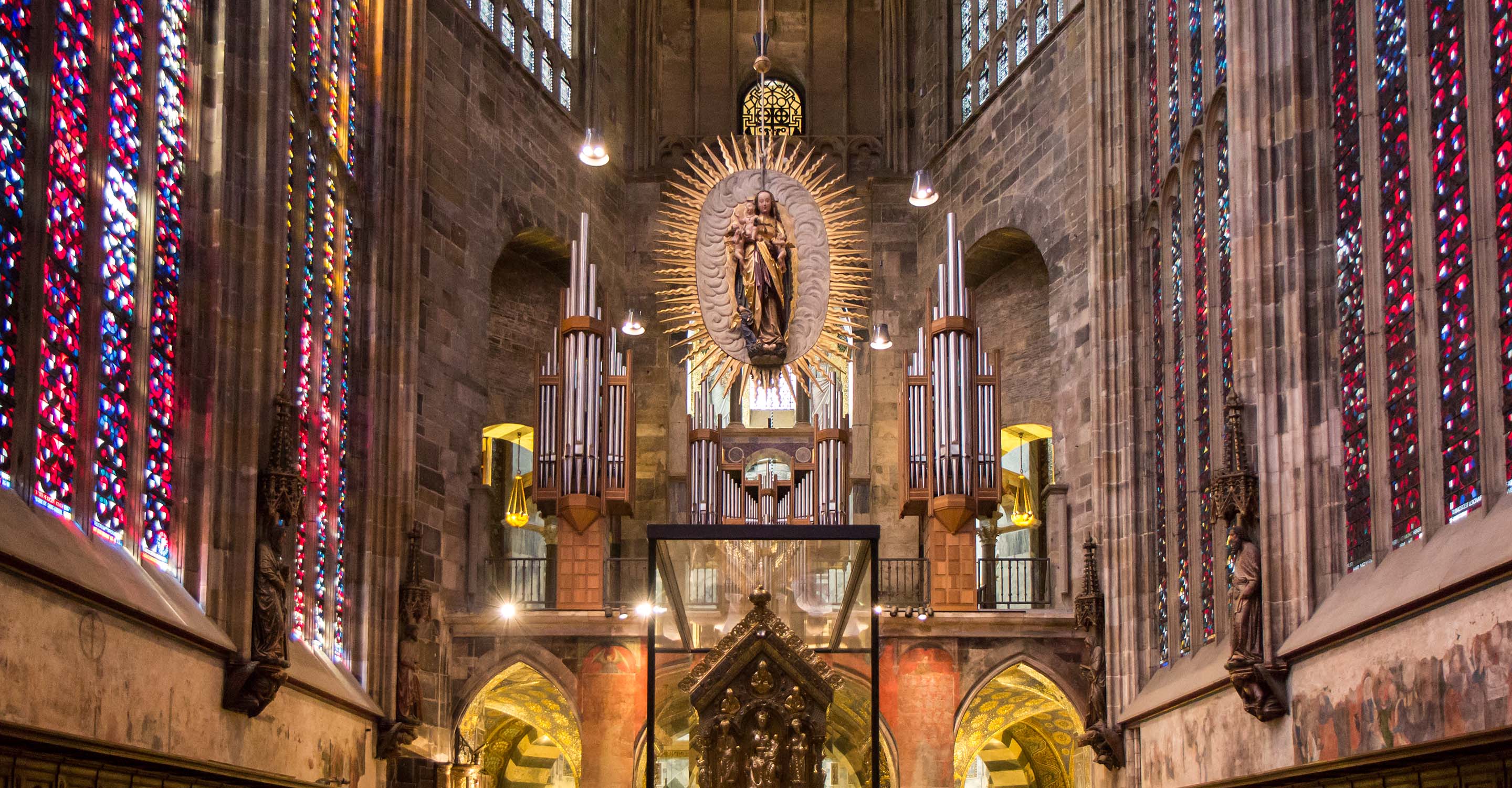 Aachen Cathedral with Charlemagne's shrine, Germany