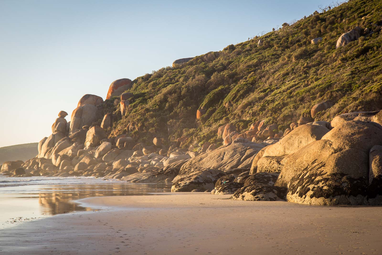 Sunset at Whisky Bay on Victoria's Wilsons Promontory, Australia