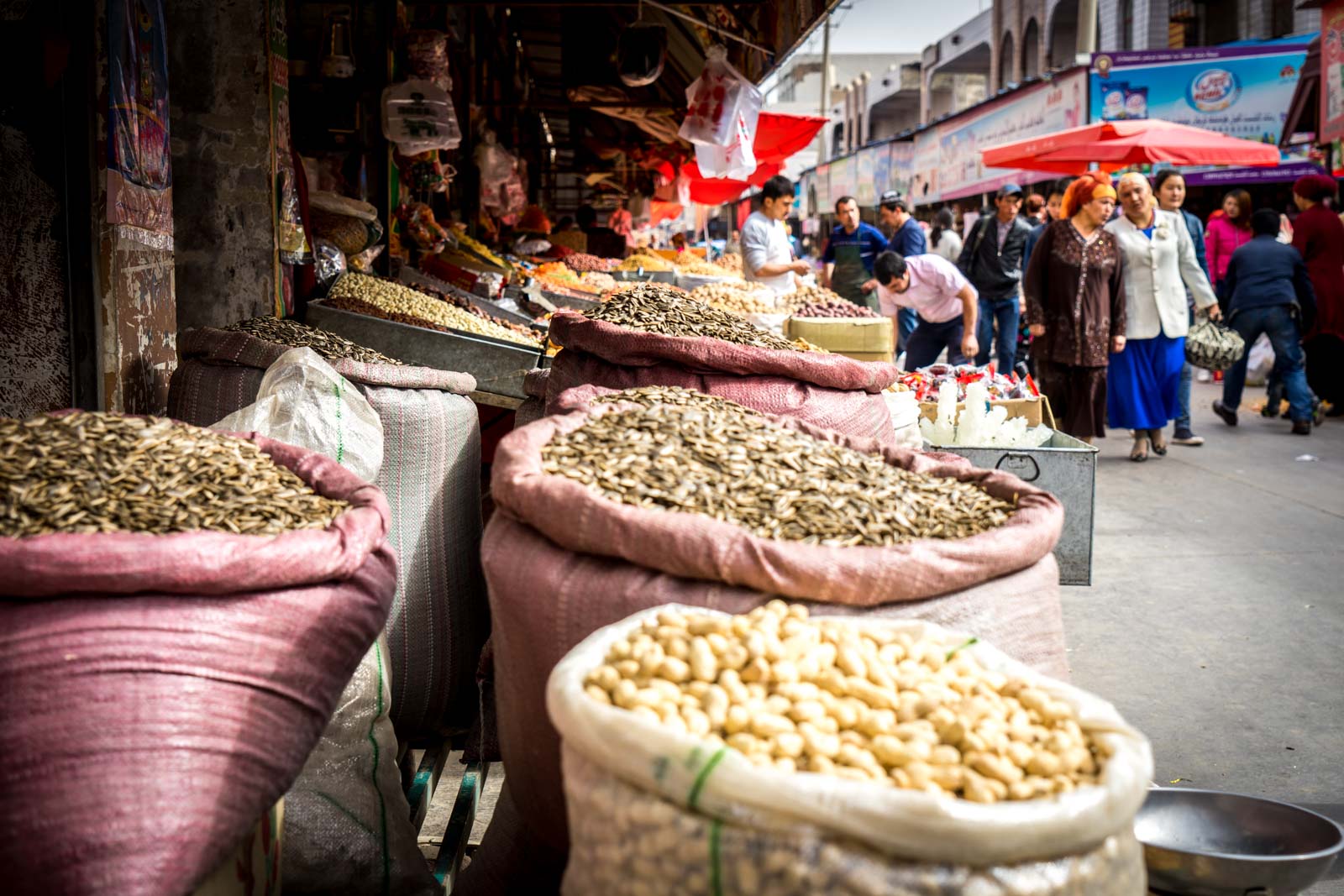 The Grand Bazaar, Kashgar, China